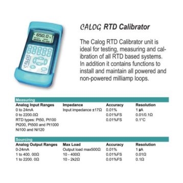 Calog Calibrators - Hand Held Calibrators | Measurlogic